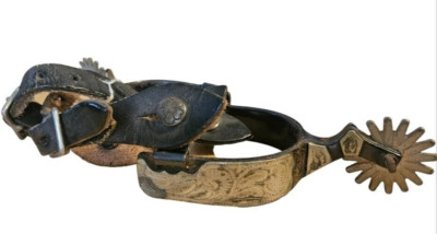 Pair Of Old And Vintage German spurs marked Korea | eBay