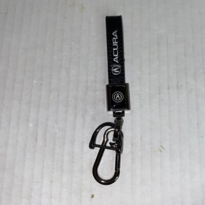 Acura Keychain Strap w/ Key Ring & Fob Ring Black Key Chain New | eBay