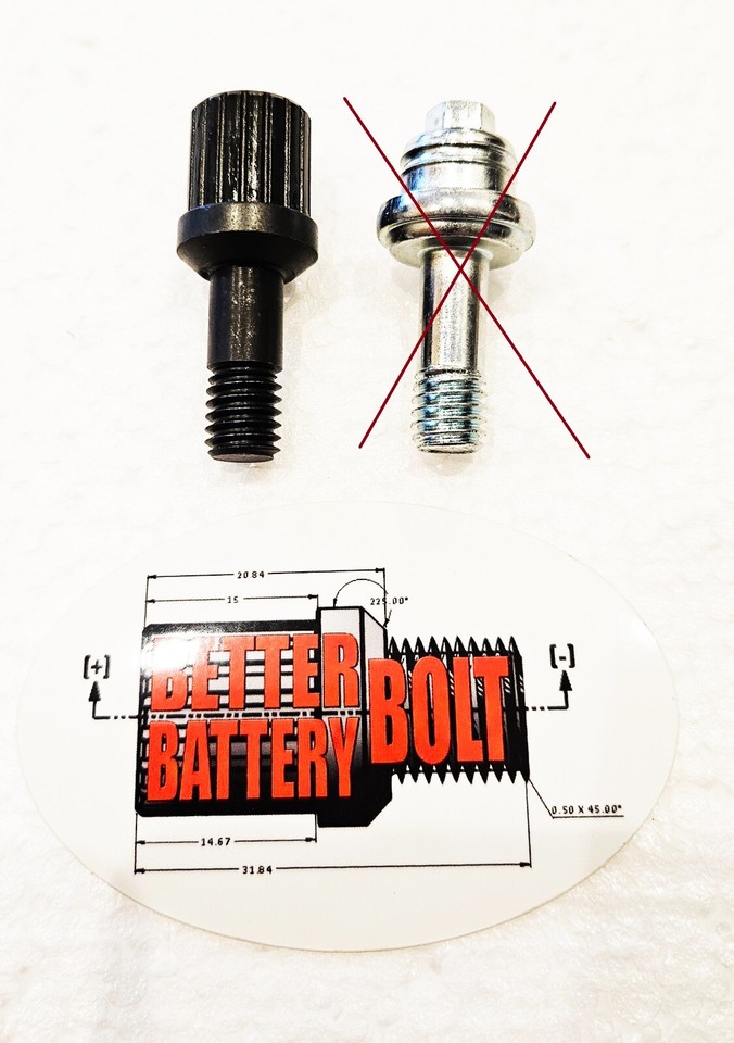 Universal Fitment GM Style Side Post Battery Terminal Bolts Double ...