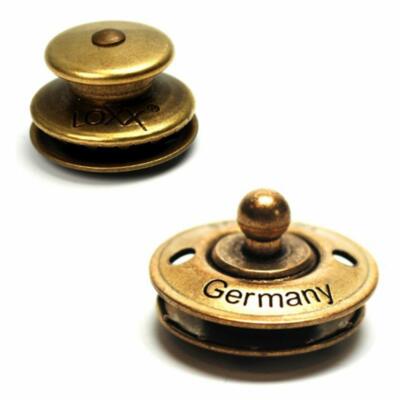 Loxx & CS Osborne - Upper & Lower Part, Antique Brass Snaps 6 Pack ...