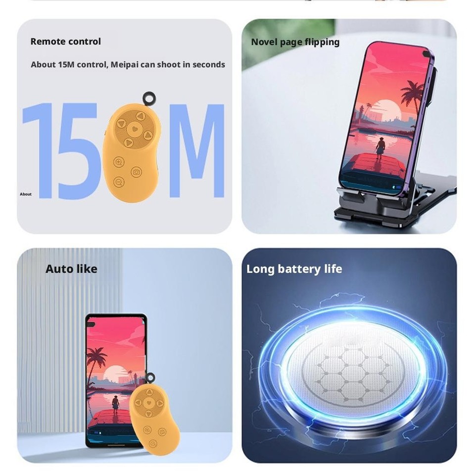 Finger Scroller Fingertip Bluetooth Remote Control Phone For Mobile ...