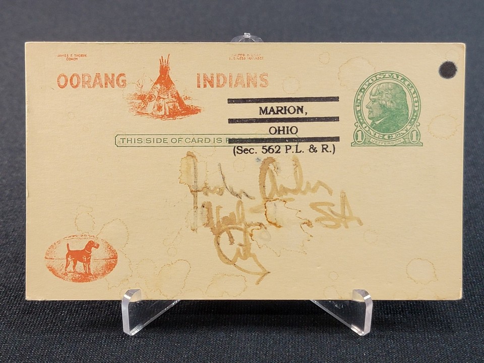 1922 Joe Little Twig Oorang Indians vs Badgers Football Team GPC Ticket ...