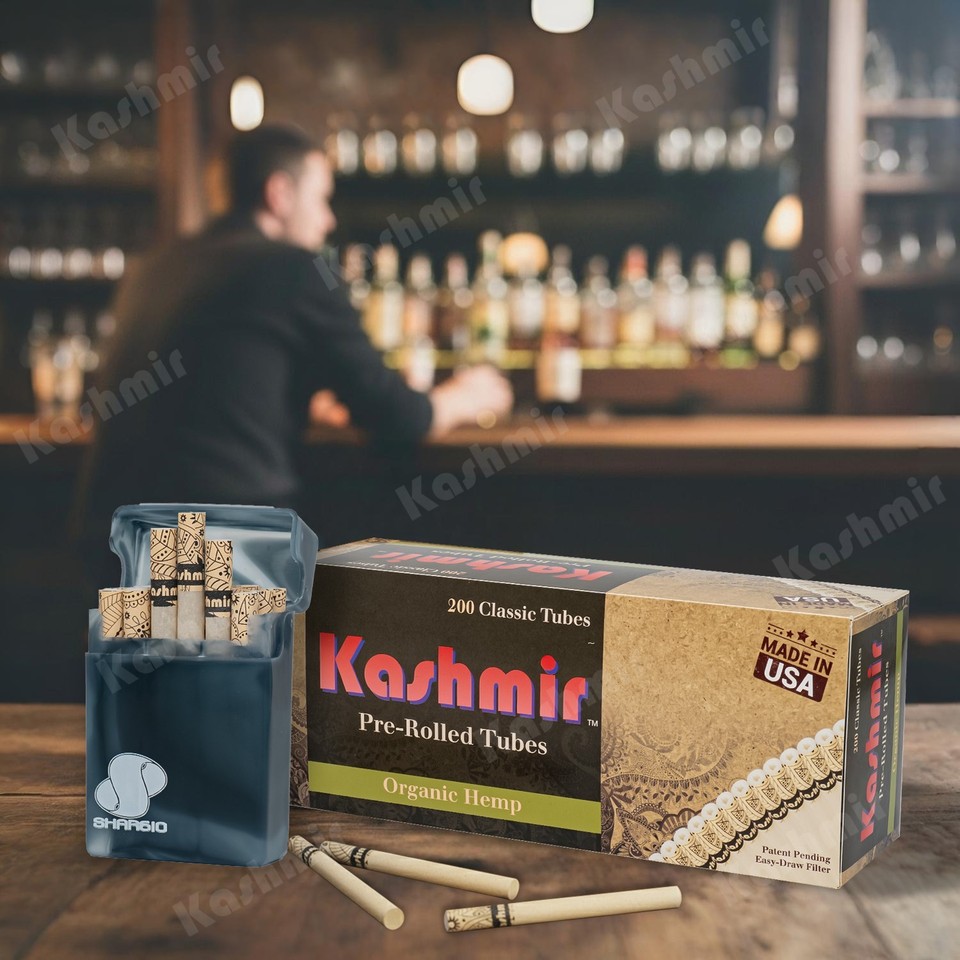 Kashmir Cigarette Tubes Organic HMP Classic King Size RYO Tubes [ 10 ...