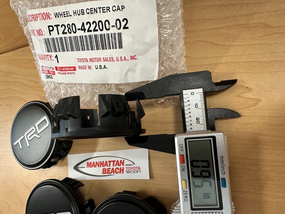 RAV4 TRD WHEEL CENTER CAP SET OF 4 GENUINE TOYOTA PT280-42200-02 | eBay