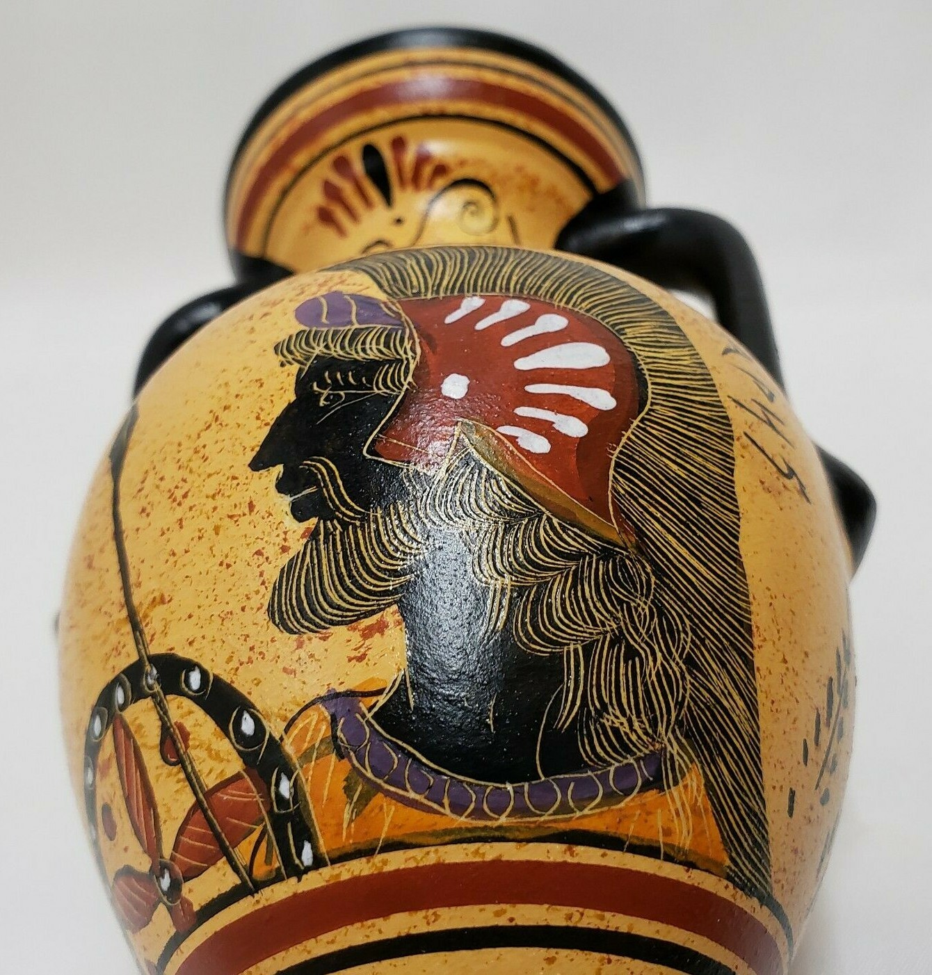 Ares God Hera Goddess Rare Hand Painted Ancient Greek Art Vase Amphora ...