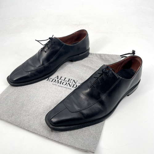 Allen Edmonds Berkeley Men's sz. 11.5 B Split Toe Black Leather Shoes ...