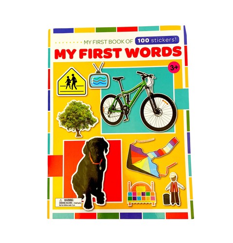 MY FIRST WORDS Sticker Book~100 Stickers~Age 3+~"My first book of"~NEW ...