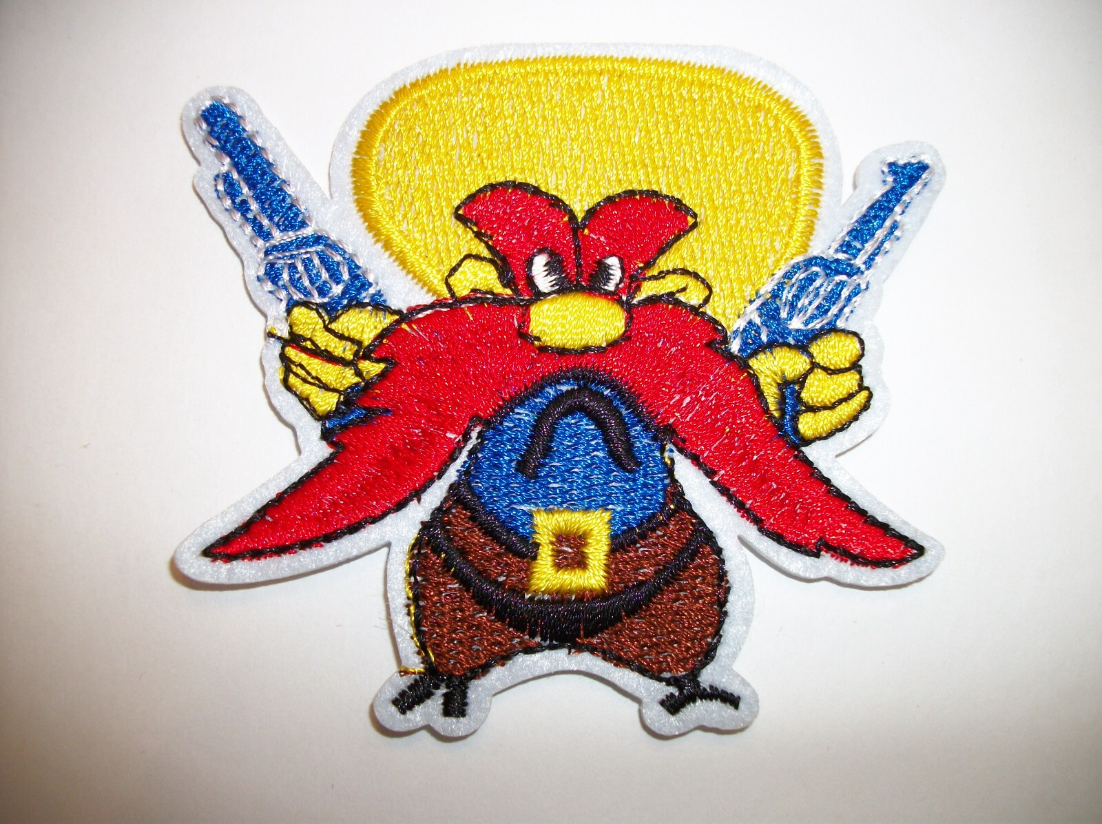 Yosemite Sam~Embroidered Patch~3 1/4" x 2 3/4"~Looney Tunes~Iron or Sew ...