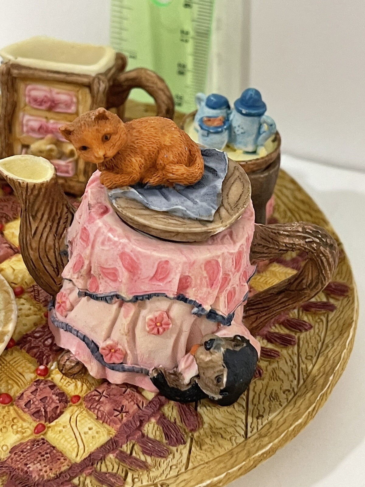 Decorative Miniature Mini Tea Set Dog, Cat Mouse Quilt 10 Pieces | eBay