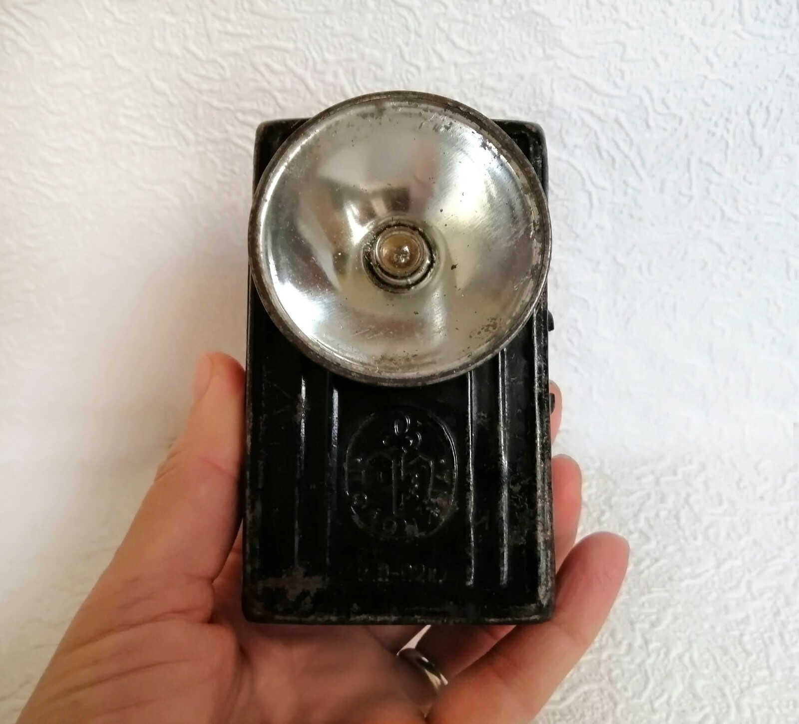 Old Flashlight Vintage Metal Flat Pocket USSR Soviet Ukraine | eBay