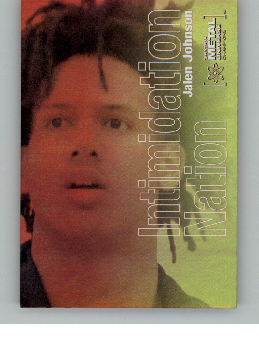 2021 Skybox Metal Universe Champions - Intimidation Nation Jalen ...