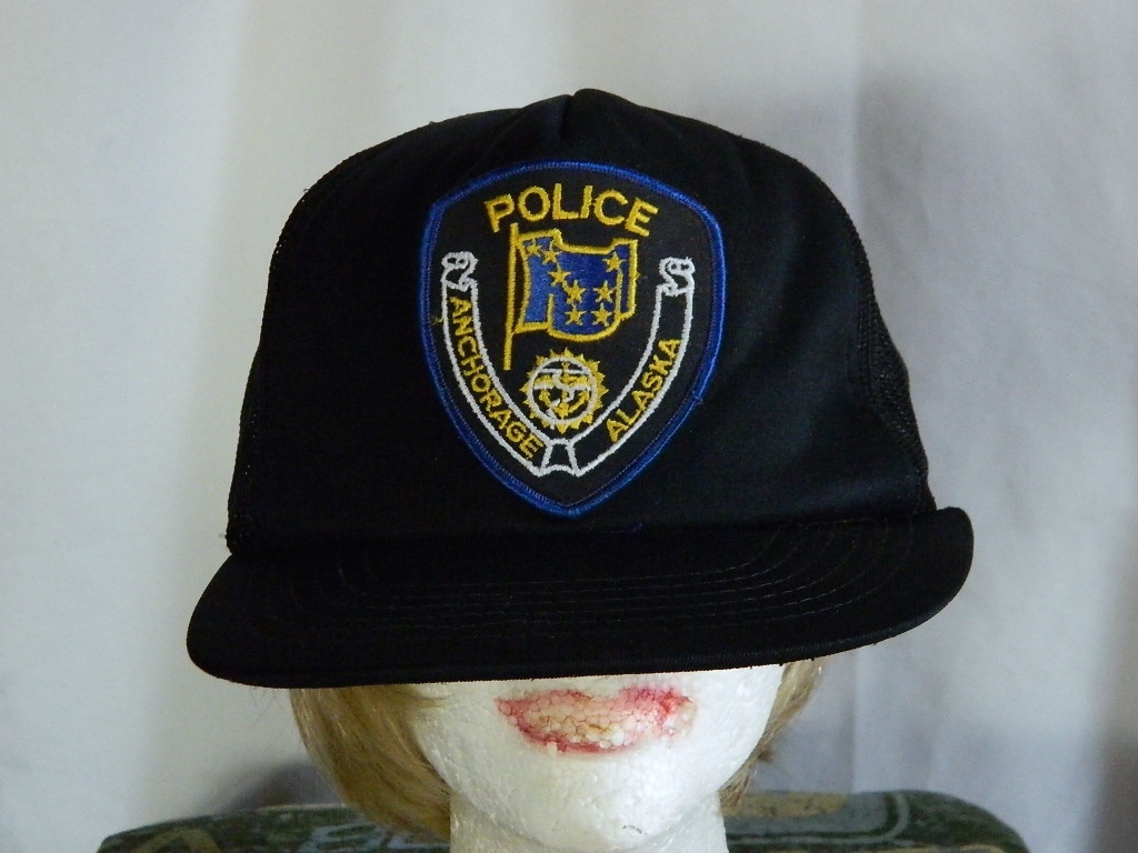 Vintage Anchorage Alaska Police Department Snapback Trucker Mesh Cap ...
