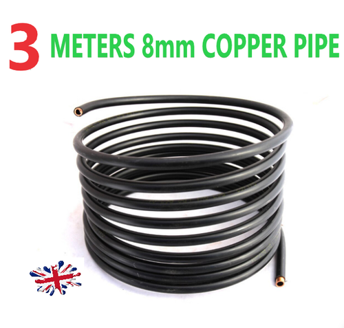 3 METERS COPPER TUBE PLASTIC COATED PIPE LPG GAS AUTOGAS MOTORHOME RV ...