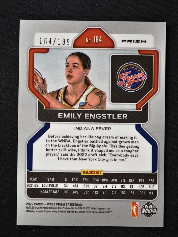 2022 Prizm WNBA Base Red #184 Emily Engstler /199 - Indiana Fever | eBay