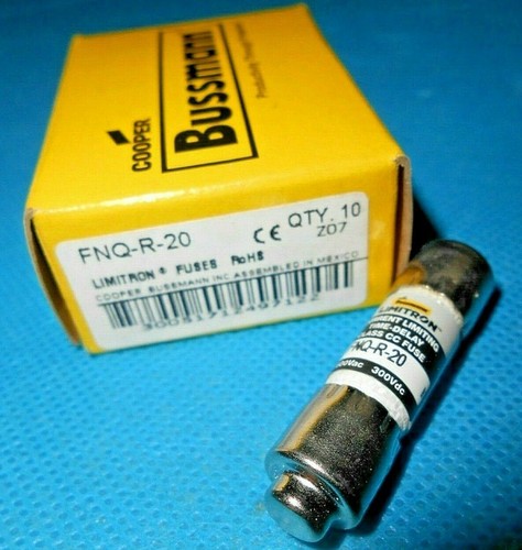 BUSSMAN FNQ-R-20 600 V Midget Time Delay Fuse 600 Volt qty available ...