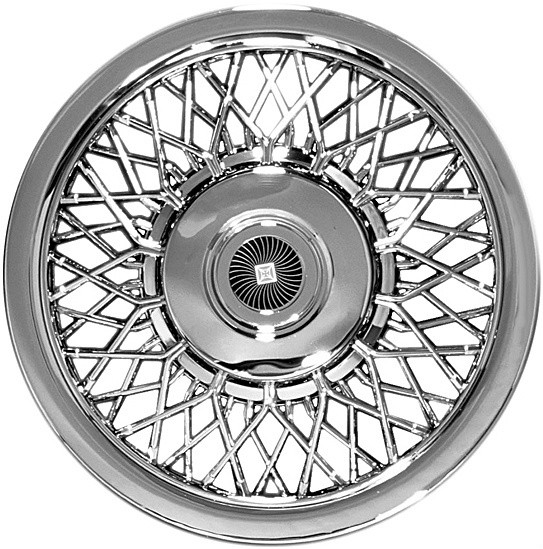 14" Universal Fit Chrome Wire Hubcaps / Wheel Covers # TAASW14 NEW SET ...