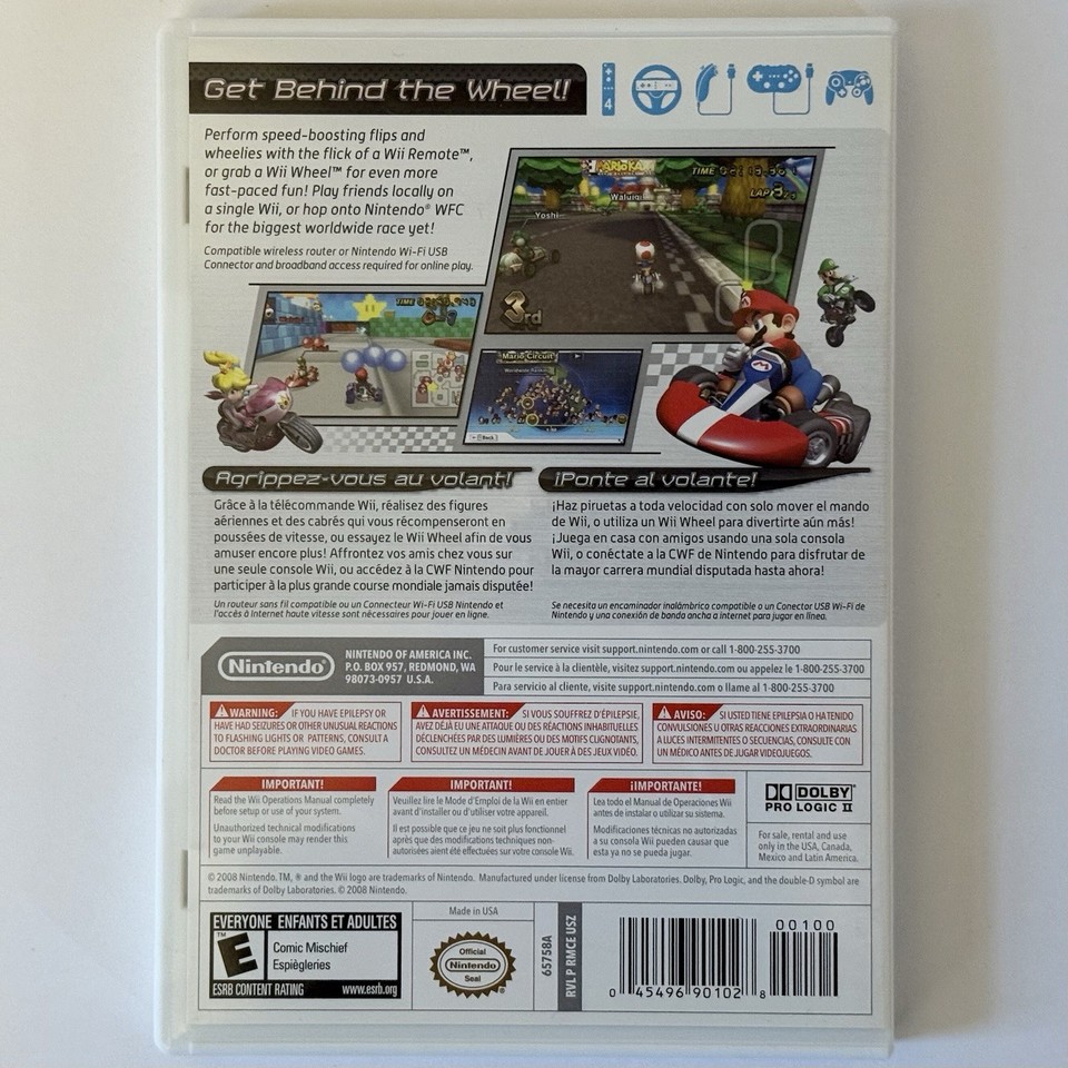 Mario Kart Wii (Nintendo, 2008) Complete In Box - Tested! 45496901028| eBay