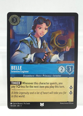 Disney Lorcana - Belle Inventive Engineer 141/204 - Cold Foil ...