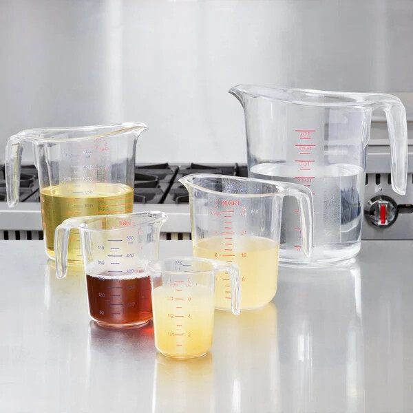 Choice 5-Piece Clear Polycarbonate Measuring Cup Set | eBay