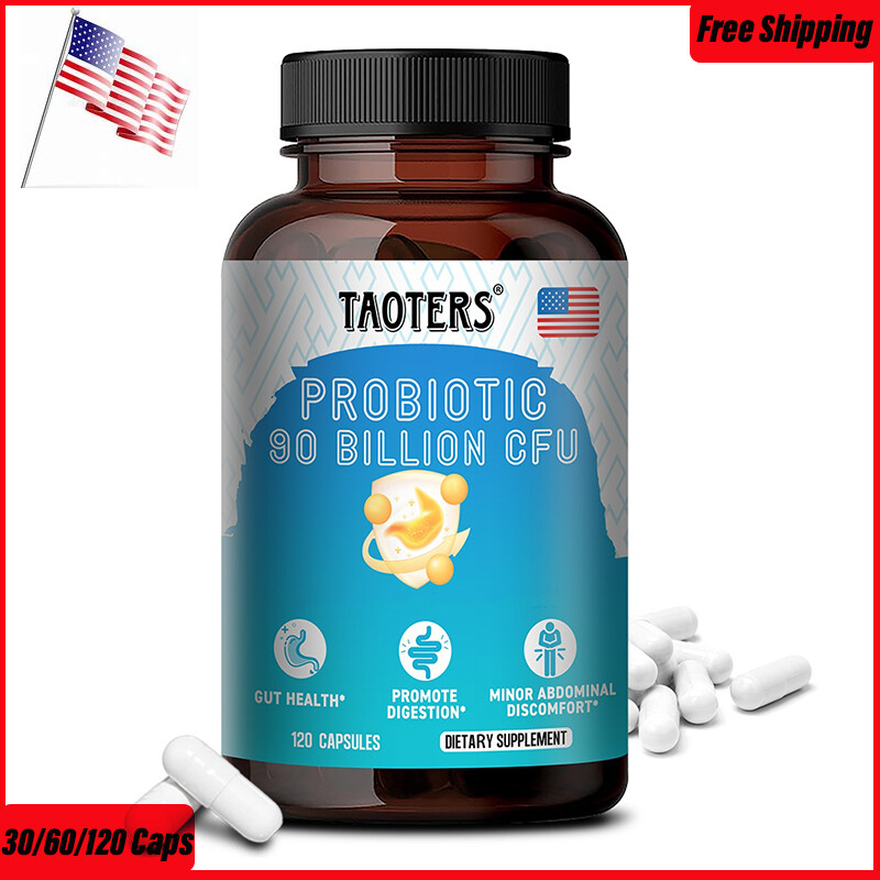 90 Billion Probiotics CFU Potency Gut Health 30/60/120 Caps Probiotic ...