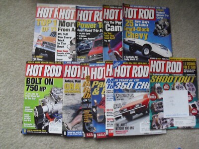 Complete Year Lot of 12 2002 Hot Rod Car Magazines | eBay