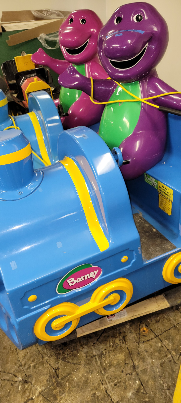 Barney Train Coin Operated Kiddie Ride | eBay