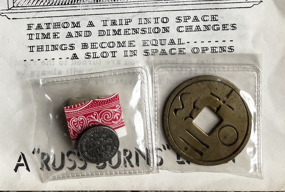 Coin Trick Fred Lowe Fourth Dimension Dime Magic Vintage NOS Rare ...