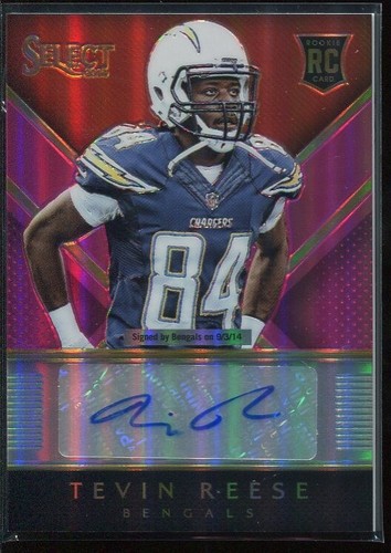 2014 Panini Select Prizm Tevin Reese #RA-TV /199 Pink/Orange RC Auto ...
