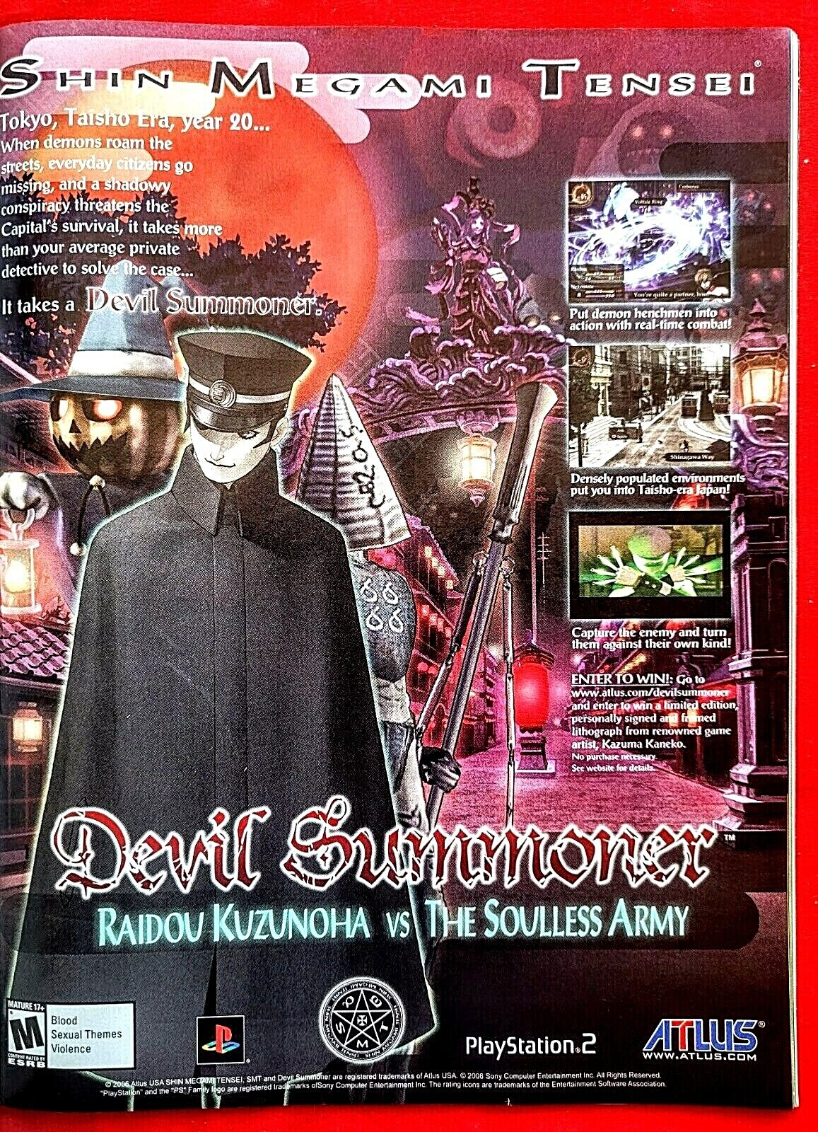 RARE! 2006 DEVIL SUMMONER PlayStation 2 Game SHIN MEGAMI TENSEI Promo ...