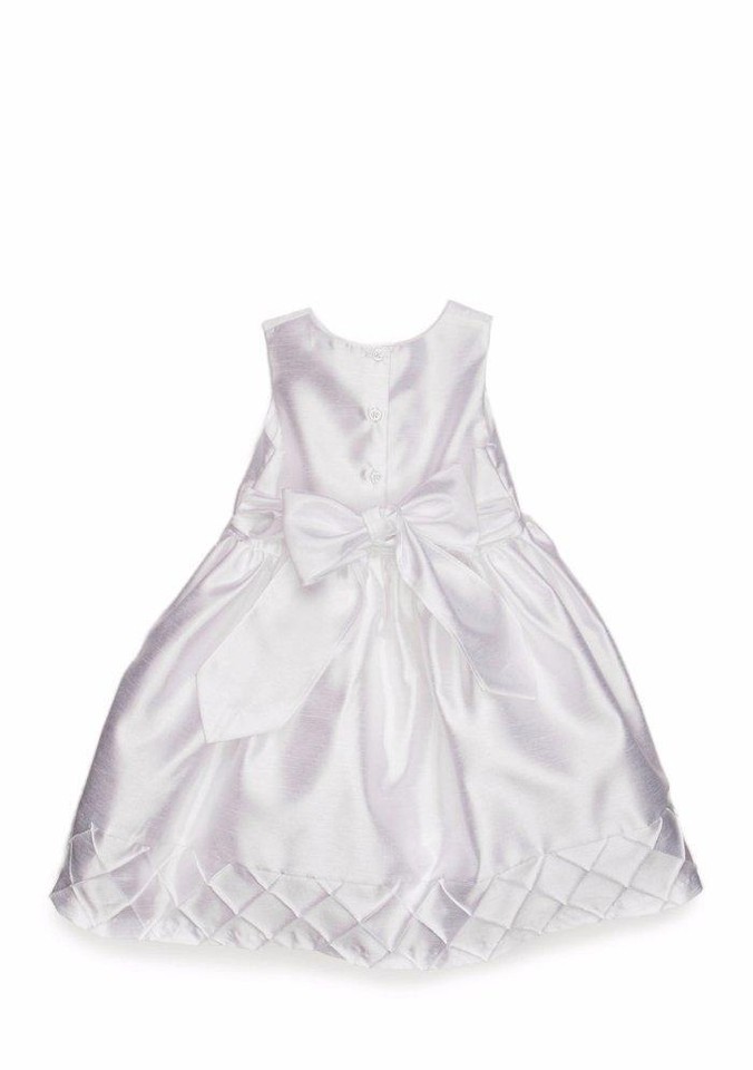 MARMALETTA Little Girl's 6 White Diamond Tuck Shantung Dress NWT $72 | eBay