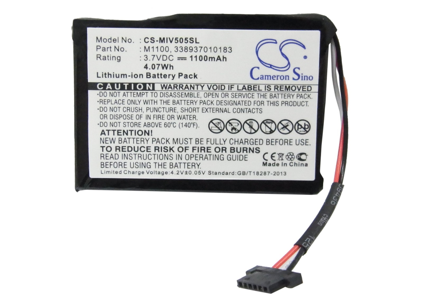 Batteria agli ioni di litio per MITAC Mio Spirit V735 TV Mio Spirit ...