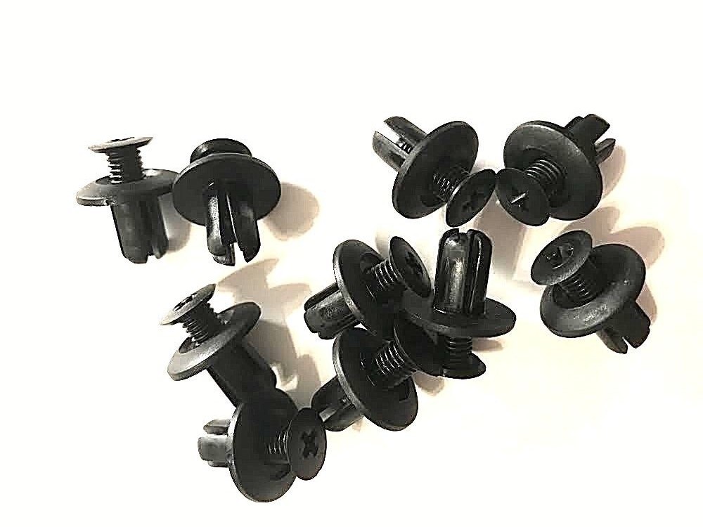 10pc OEM Hyundai Kia Push Bumper Clip Fastener Retainers Hood Liner ...