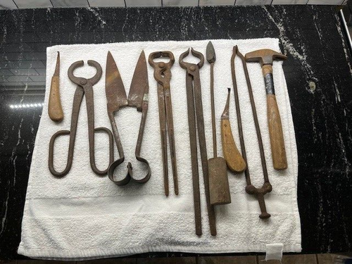 Lot of Antique Tools Blacksmith Sheep Shears | eBay