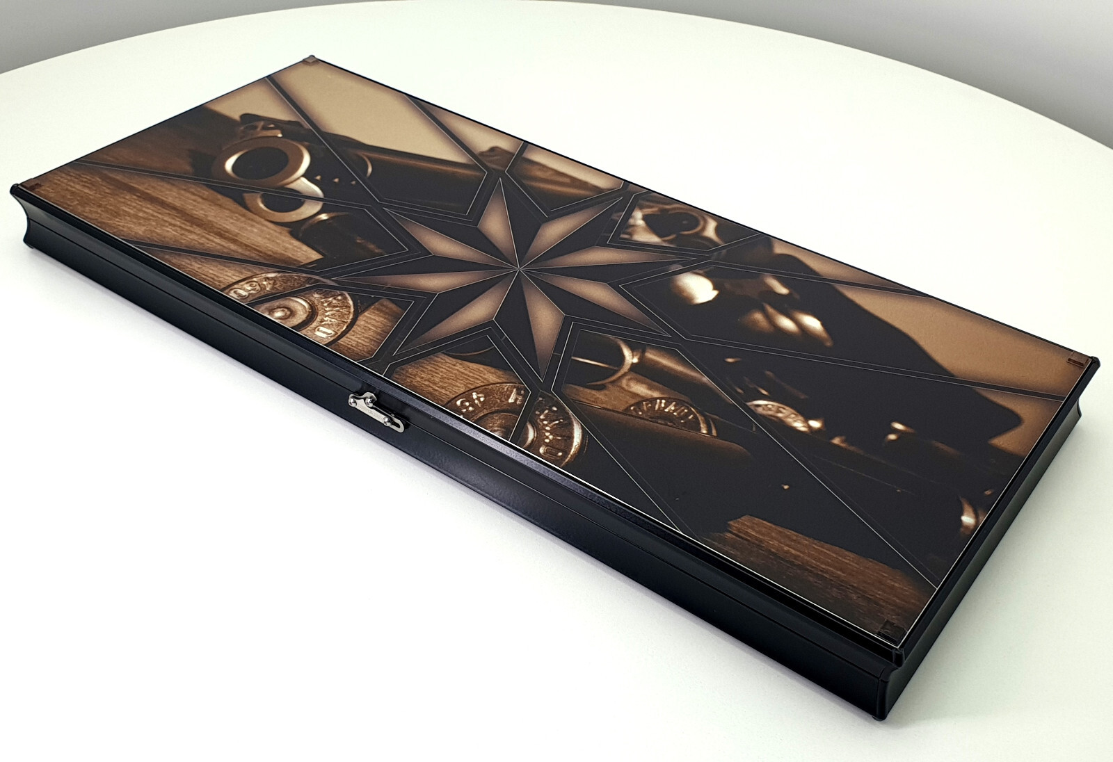 Backgammon glass Set Board Game "Al Capone". Custom backgammon. | eBay