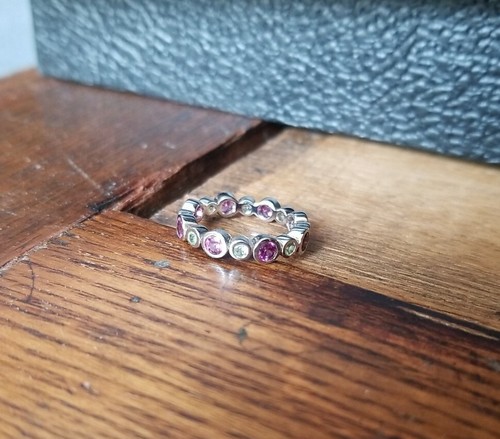 Chuck Clemency NYCII Sterling Silver peridot tourmaline stacking eter ...