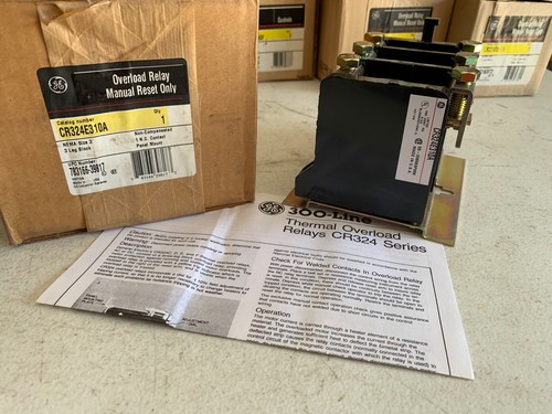 One (1) Genuine GE CR324E310A Overload Relay Manual Reset Only, NOS | eBay