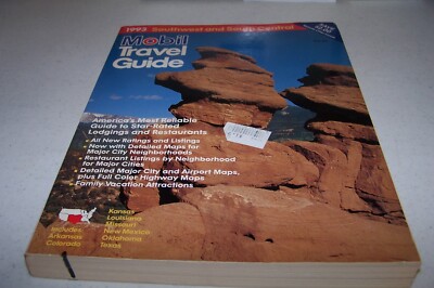 Vintage 1993 Mobil Travel Guide Southwest and South Central Includes 9 ...