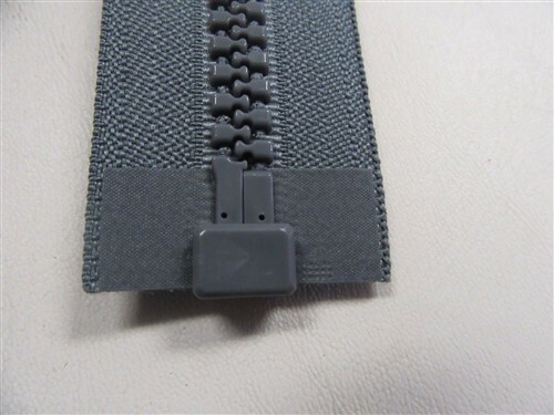 YKK ZIPPER DUAL SEPARATING VFOL-87 NUMBER 8 GRAY 48" X 1 1/2" SET OF ...