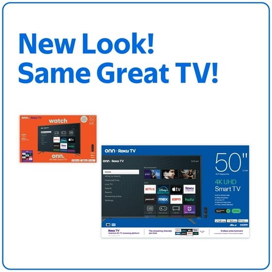 ONN 100012585 50" 4K UHD LED Roku Smart TV - Black for sale online | eBay