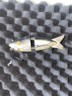 K&K Animated Minnow Lure. TOLEDO, OH. In Silver And Black. C.1909 RARE ...