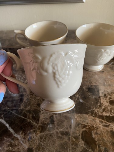 LENOX FRUITS OF LIFE THREE COFFEE/TEA CUPS FREE SHIP | eBay