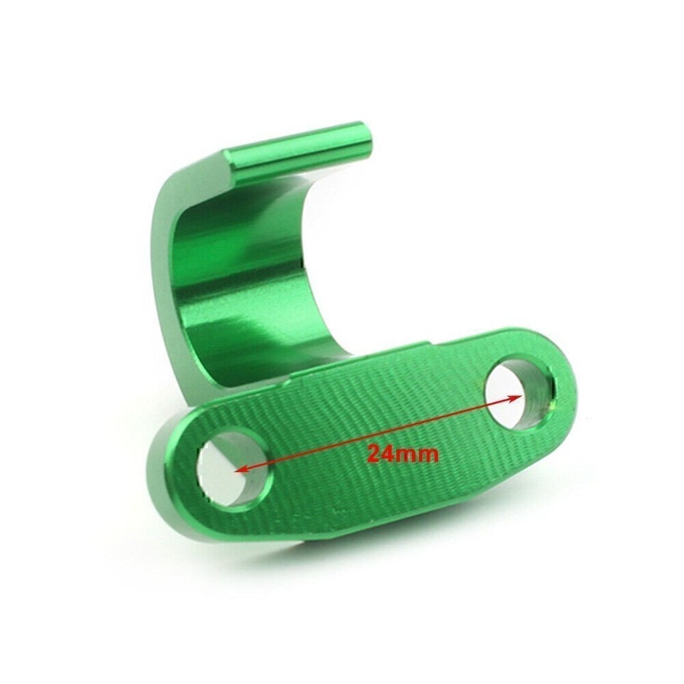 1x Motorcycle CNC Rear Brake Line Hose Snap Green Clamp for Kawasaki ...