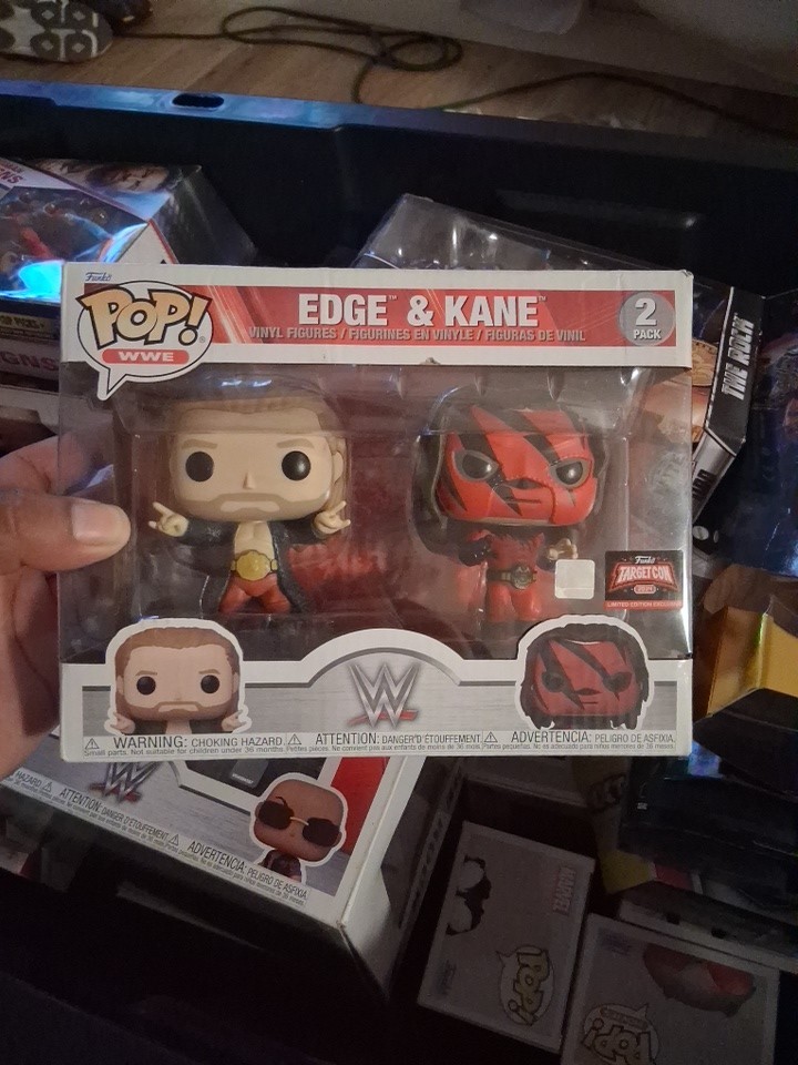 Edge and Kane Funko Pop 2 Pack WWE 2024 TargetCon Exclusive | eBay