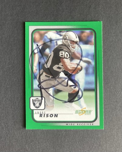 ANDRE RISON SIGNED OAKLAND RAIDERS CARD #2 | eBay