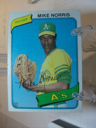 1980 Topps Baseball Card #599 - Mike Norris - Oakland Athletics (95629 ...