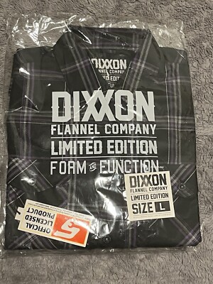 Snap On Tools/Dixxon Black and Purple button down flannel Size Large | eBay