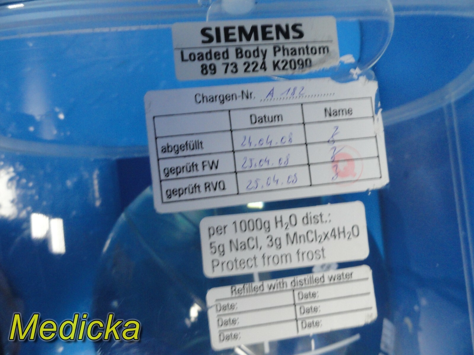 Siemens Assorted Spherical MRI Phantoms W/ | Grelly UK