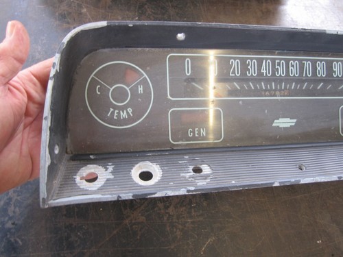 64 65 66 CHEVROLET C10 C20 TRUCK GAUGE CLUSTER SPEEDOMETER FUEL GAUGE ...