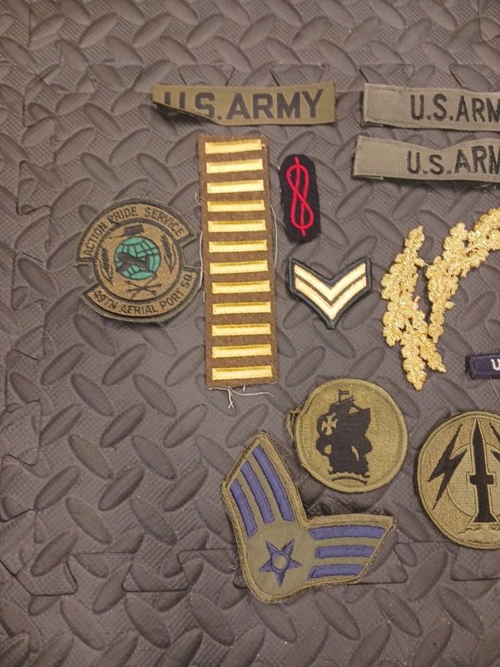 Vintage Military Patches Army Old Antique Military Army Patches ...