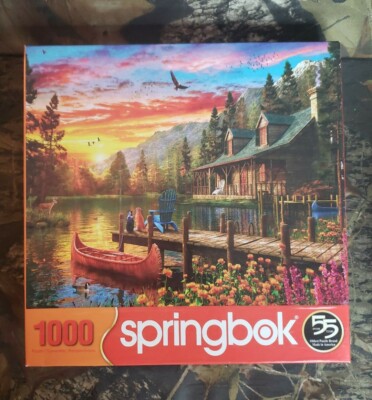 Springbok Cabin Evening Sunset 1000pc Puzzle | eBay